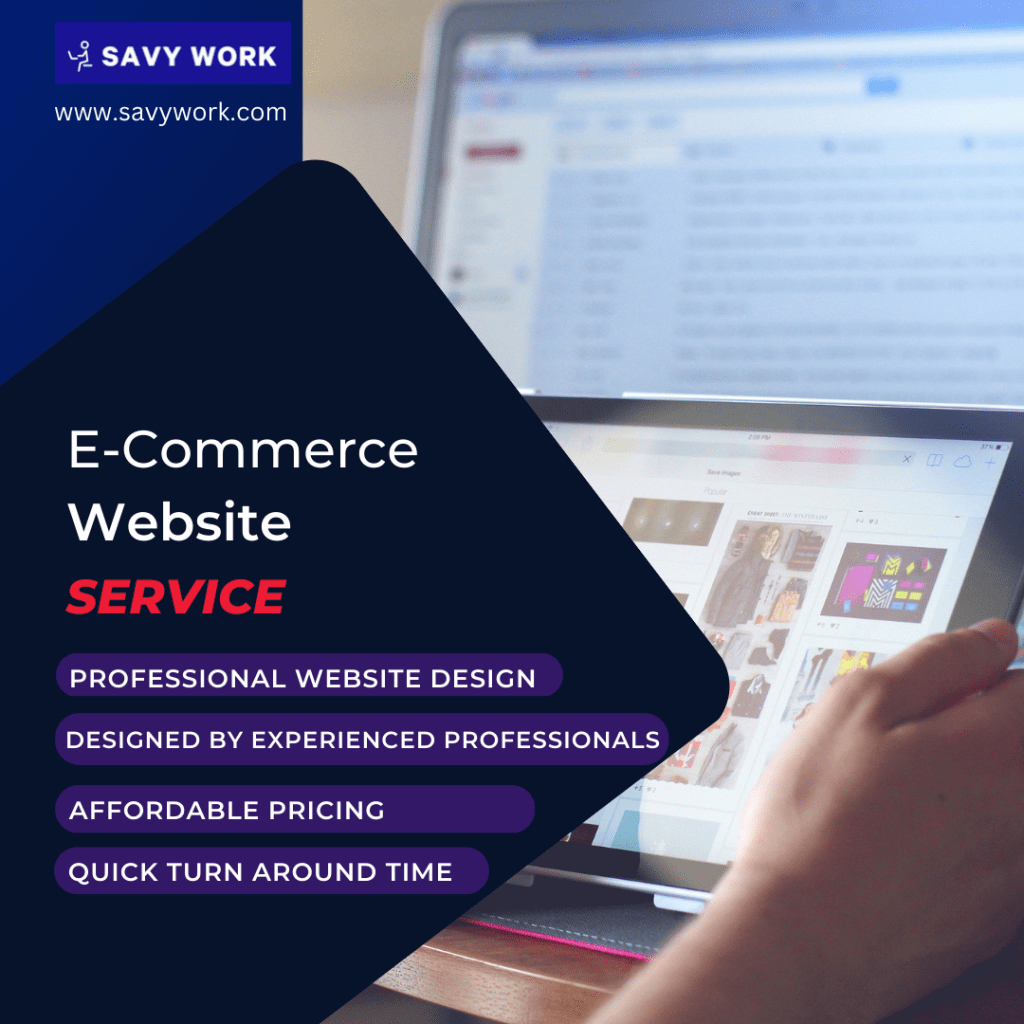 E-Commerce Website Development – SAVY WORK