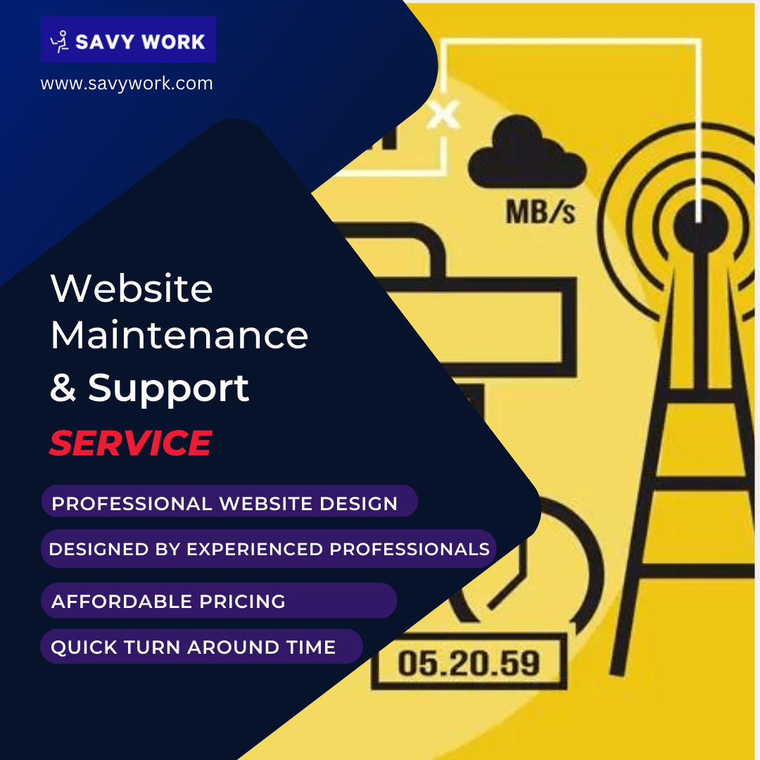 Website Maintenance & Support – SAVY WORK