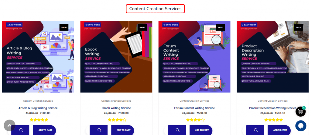 What are the different services I can order on savywork.com website? – SAVY WORK